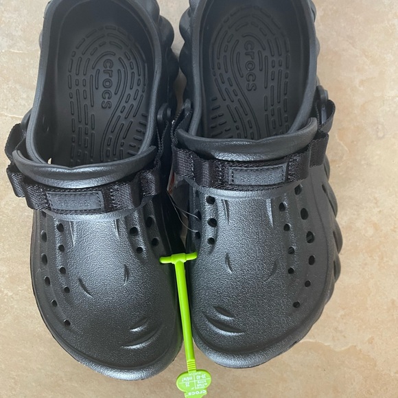 CROCS | Shoes | Nwt Crocs Echo Clogs Black | Poshmark
